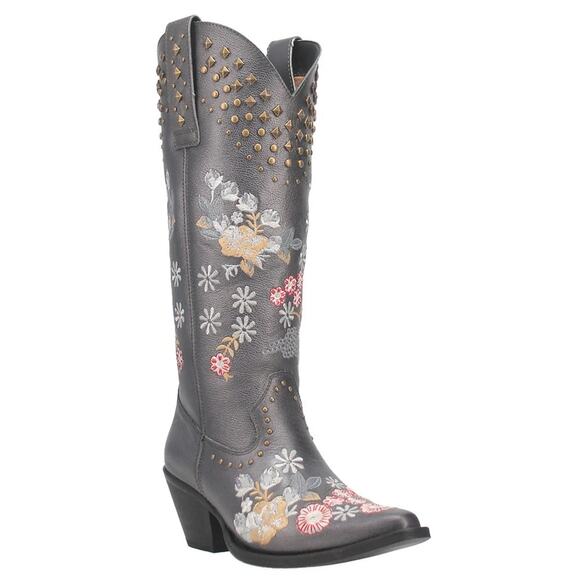 dingo | Shoes | Dingo Size 85 M Graphite Poppy Floral Embroidery ...